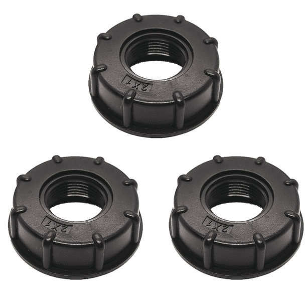 3 Pieces Ibc Drain Tank Adapter Plastic Water Tank Lid Adapter （1 inch ...