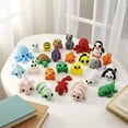 10-50Pcs 3D Printed Colorful Mini Animals Figurines Ornaments Cute ...
