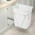 35 Quart Plastic Trash Can, Under Canbinet Waste Bin, 9-Gallons Slim ...