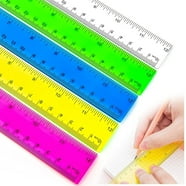 GETAJGHSD 6Pcs Green Plastic Ruler for Fractional Measurement and ...