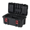 Hyper Tough 22-inch Toolbox, Plastic Tool and Hardware Storage, Black ...