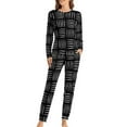 Check Print Pajamas Women Modern Checkerboard Cute Sleepwear Spring 2 ...