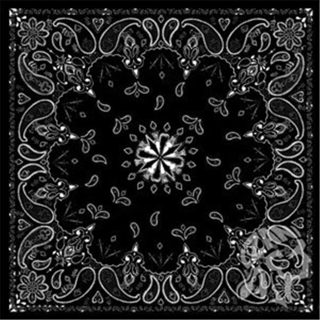 Click here for Bandana Bandannas Sold In 12s B001 Black Paisley prices