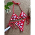 Hello Kitty Bikini Set Cute Cartoon Y2k Anime Summer Beach Strappy