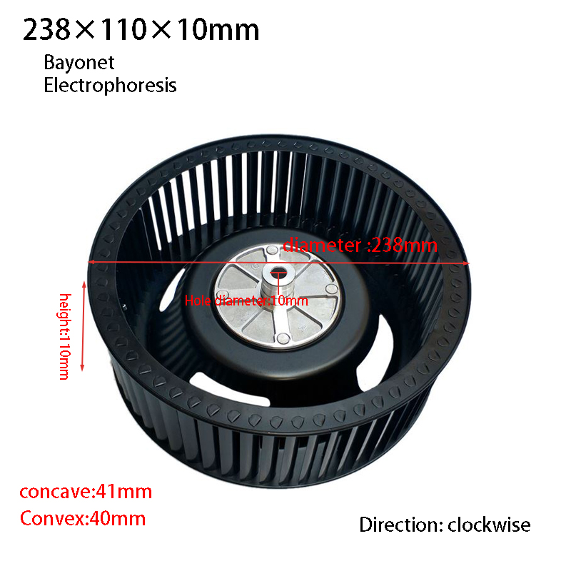 High pressure centrifugal wind wheel plastic wind wheel for Multi ...