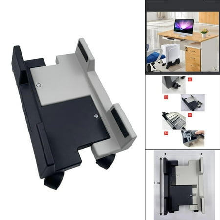 CPU Holder Mobile Computer Wheels, Computer Mainframe Bracket - White ...