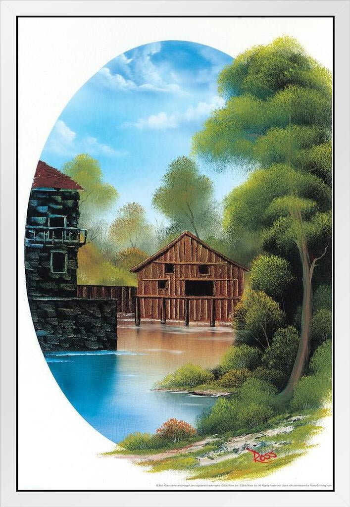 Bob Ross Country Time Art Print Painting Bob Ross Poster Bob Ross ...