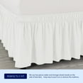 Subrtex Elastic Wrap Around Bed Skirt Dust Ruffle Smooth Soft Bed Frame