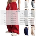 Ceisia Men Solid Soft Fabric Wide Leg Sweatpants Elastic Drawstring ...