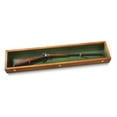 CASTLECREEK Wooden Gun Display Case with Lock, Long Wall Rifle Sword ...