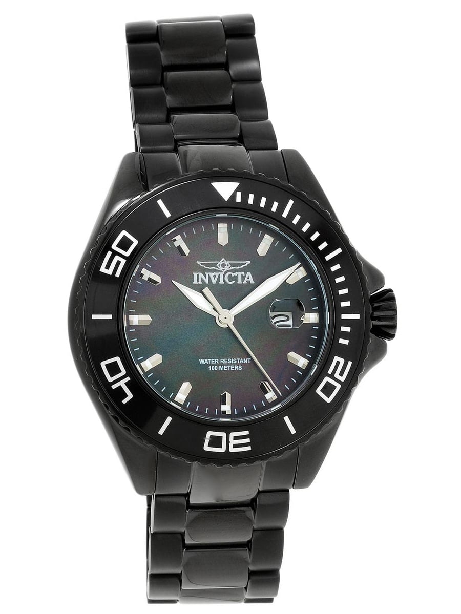 Invicta Men's 23070 Pro Diver Quartz 3 Hand Black Dial Watch - Walmart.com