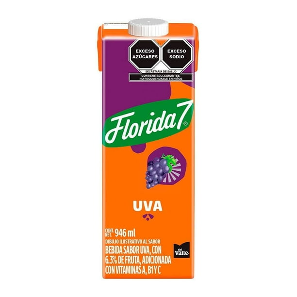 Bebida Del Valle Florida 7 uva 946 ml | Walmart en línea