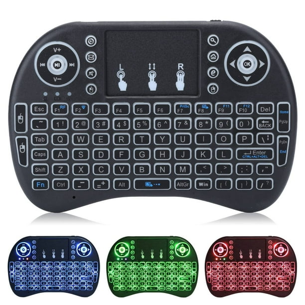 Mini Keyboard With Touchpad, 2.4GHz Backlit Ergonomic Keyboard ...