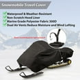 PYLE PCVSNM12 - Armor Shield Snowmobile Cover - Universal Cover for ...