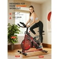 THERUN Indoor Exercise Bikes, Stationary Magnetic Cycle, 330LBS Capacity, Home Fitness Bicycle ...