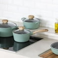 (Set of 3) Neoflam Retro Green Demer Cookware Set | Die-Cast, Various ...