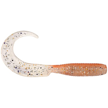 Hurricane Curl Tail Grub Fishing Lure, White, 6 inch, 8-pack, Soft ...