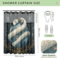 BZSMCE Serpent Of The Cosmos Pattern Bathroom Shower Curtain Set with ...