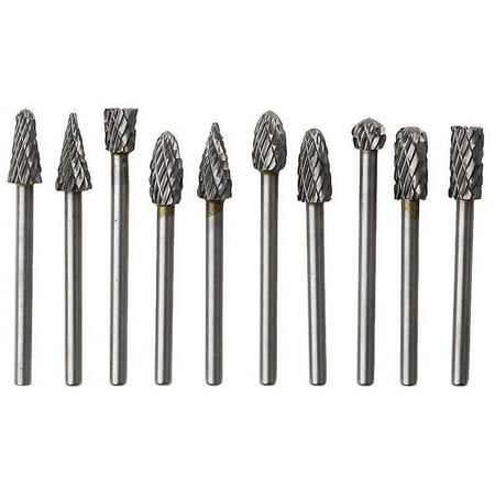 Tungsten Carbide Steel Rotary Cutter Set Double Edge Rotary Tool Set ...