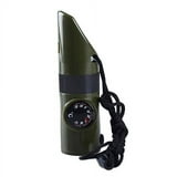 7 In 1 Emergency Whistles Compass Thermometer Flashlight Camping ...