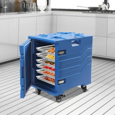 Costway Insulated Food Pan Carrier with Handles, 5 Pan Capacity for Hot ...