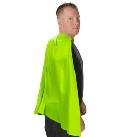 Deluxe Super Hero Costume Cape Lime Green One Size Fits Most | Walmart ...