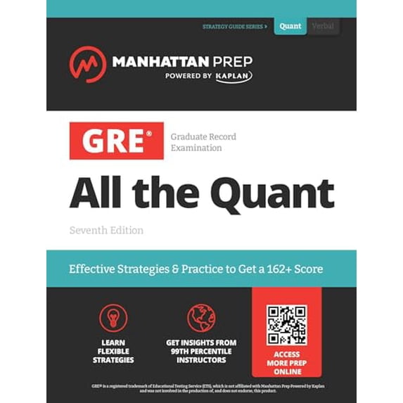 Pre-Owned GRE All the Quant (Manhattan Prep GRE Prep), 9781506298863 ...