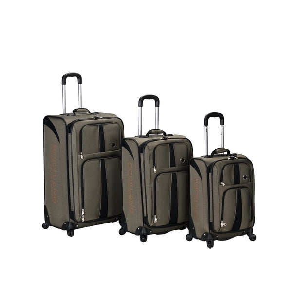 Rockland Luggage 3 Piece Eclipse Softside Spinner Luggage Set F156 ...