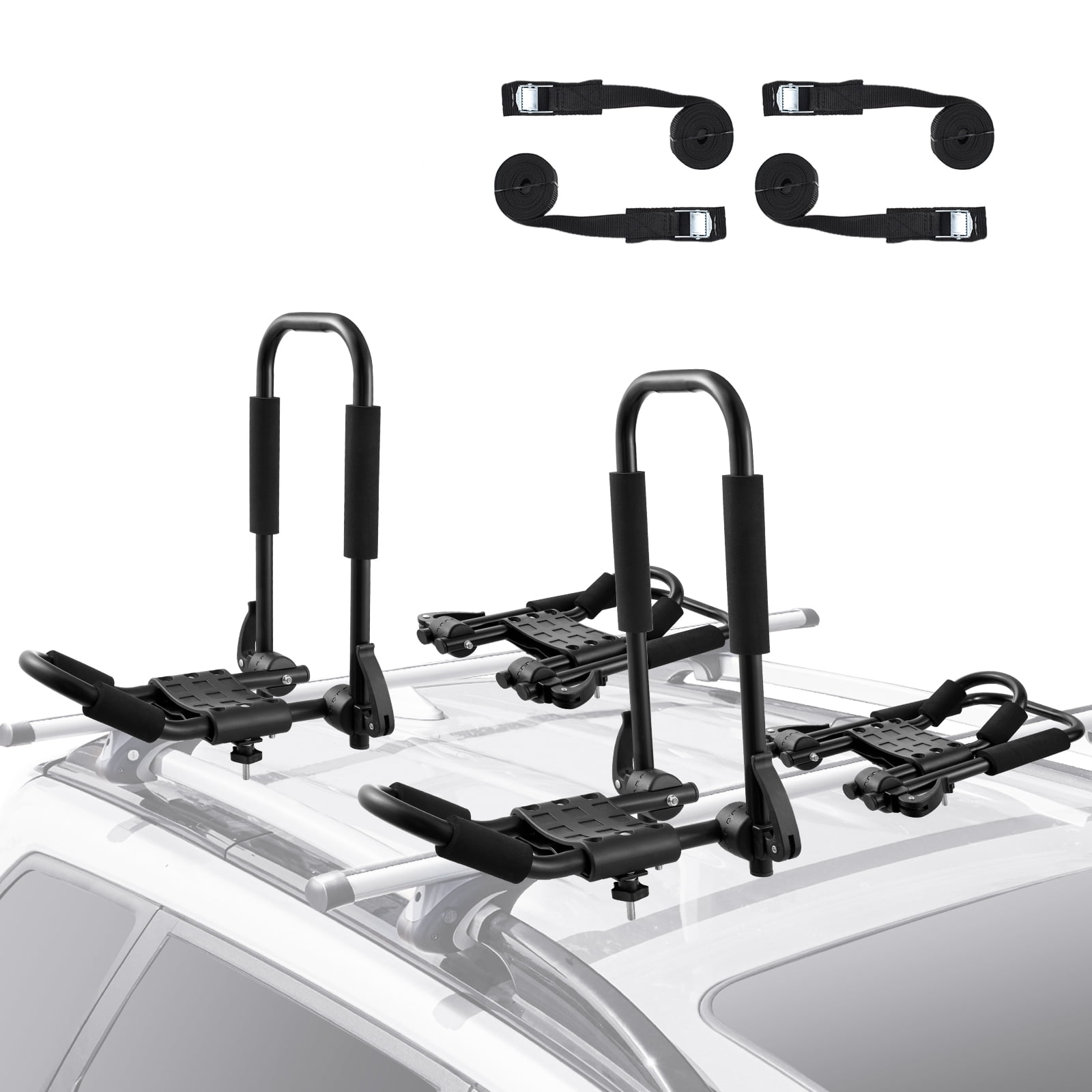 Click here for Vevor Kayak Roof Rack 2 Pairs J-Bar  Soft Roof Rac... prices