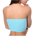 Calafebila Women Stretchy Strapless Bras Tube Top Seamless Bandeau Bras
