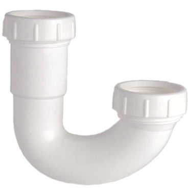 Danco Swivel P-Trap, 1-1/2 in, Plastic, White, for Kitchen and Bathroom ...