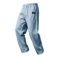 Bnwani Pants for Men Fashion Straight Leg with Pockets Daily Trousers ...