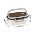Eespoir Double-layer Bento Box, Compartmentalized Lunch Box, Microwave ...