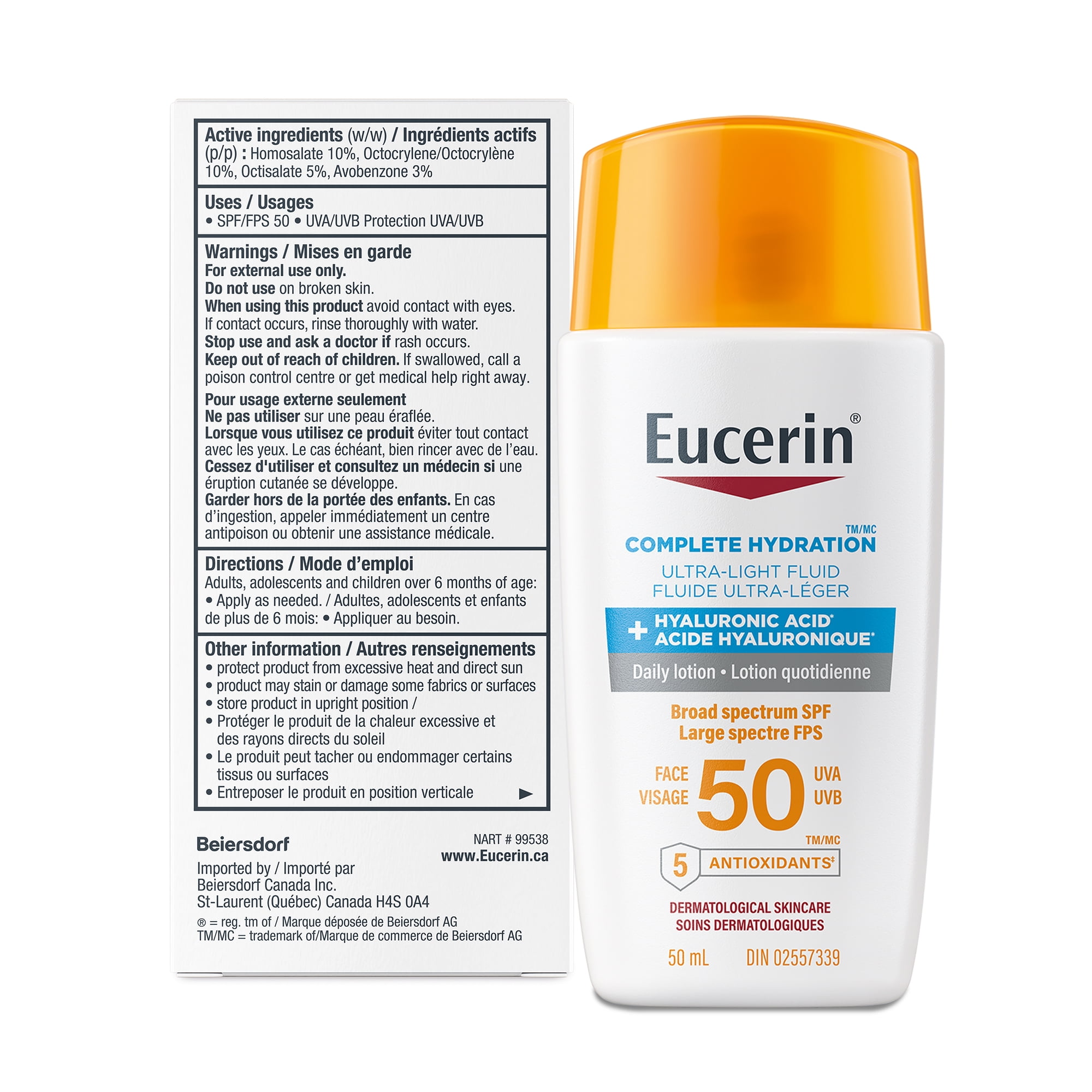 Click here for Eucerin Complete Hydration Ultra-Light Fluid Sunsc... prices