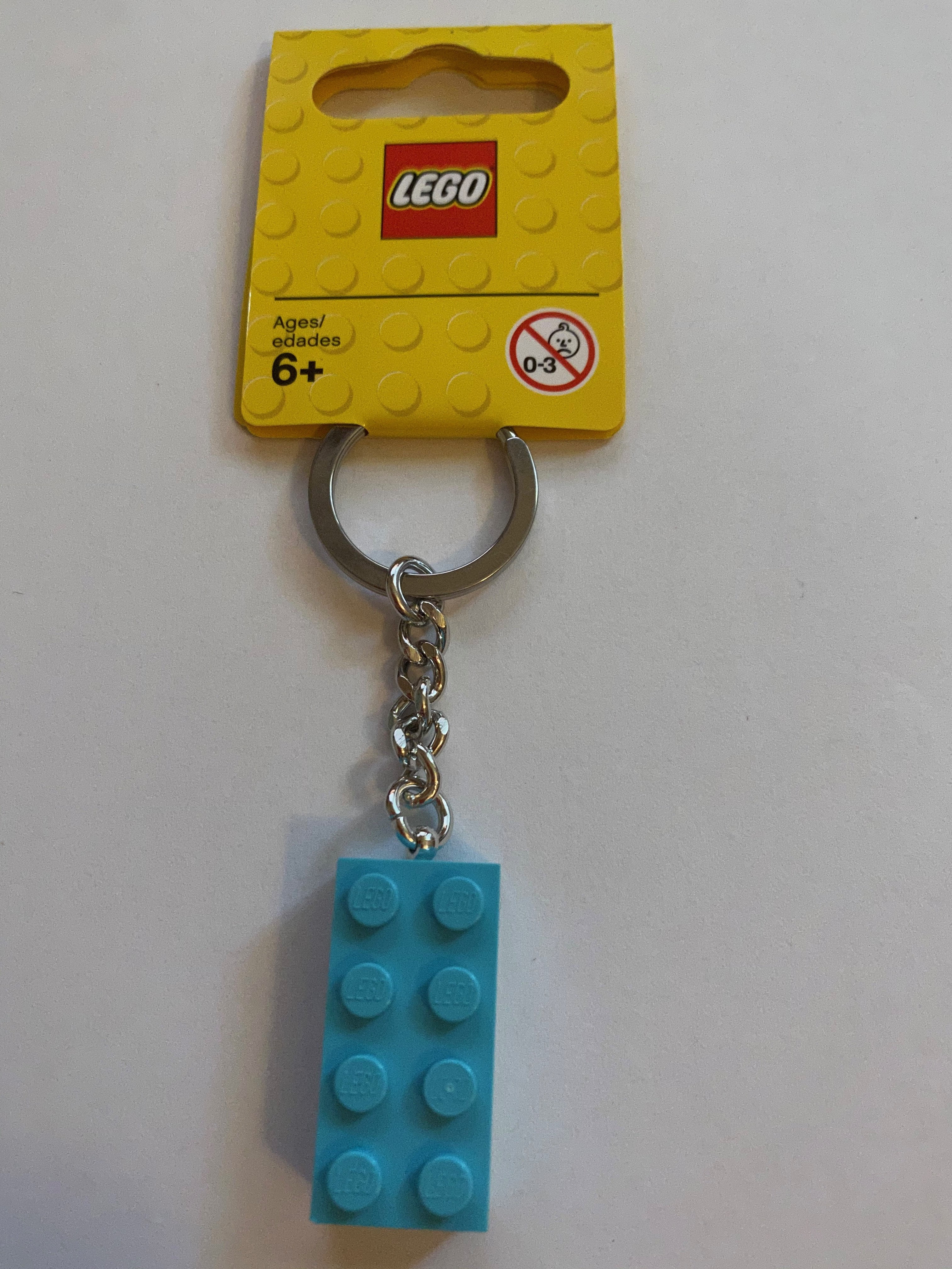 Lego Light Blue Brick Keychain New with Tag - Walmart.com