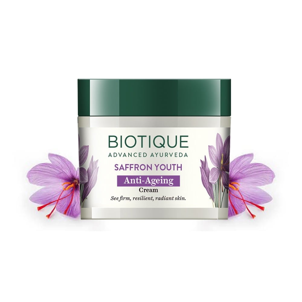 Click here for Biotique Saffron Youth Anti-Ageing Cream  50g 50g prices