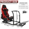 Supllueer G920 Racing Simulator Cockpit Wheel Stand with Seat ...