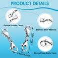 4 Pieces Double Lobster Clasps Gold Mini Bracelet Clasps Replacement ...