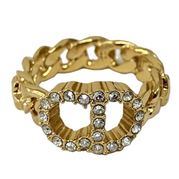 Pre-Owned Christian Dior DIOR ring, approximately size 10, women's ring ...