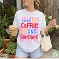 CLOTEX Iced Coffee and Sunshine Shirt, Iced Coffee Shirt, Preppy Summer ...