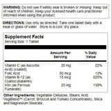 VegLife Vegan Iron 25mg Tablets with Vitamin C, Folic Acid, B-12 ...
