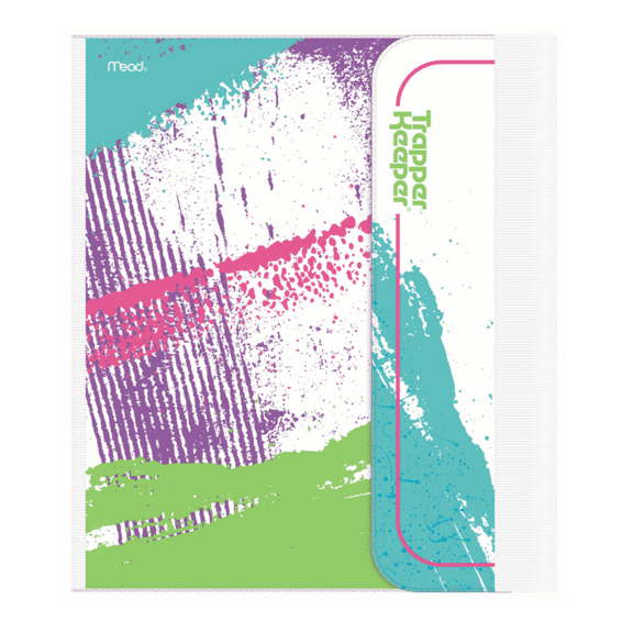 Trapper Keeper Aesthetic Colorful Binder Glow with Front Pocket Fashion ...