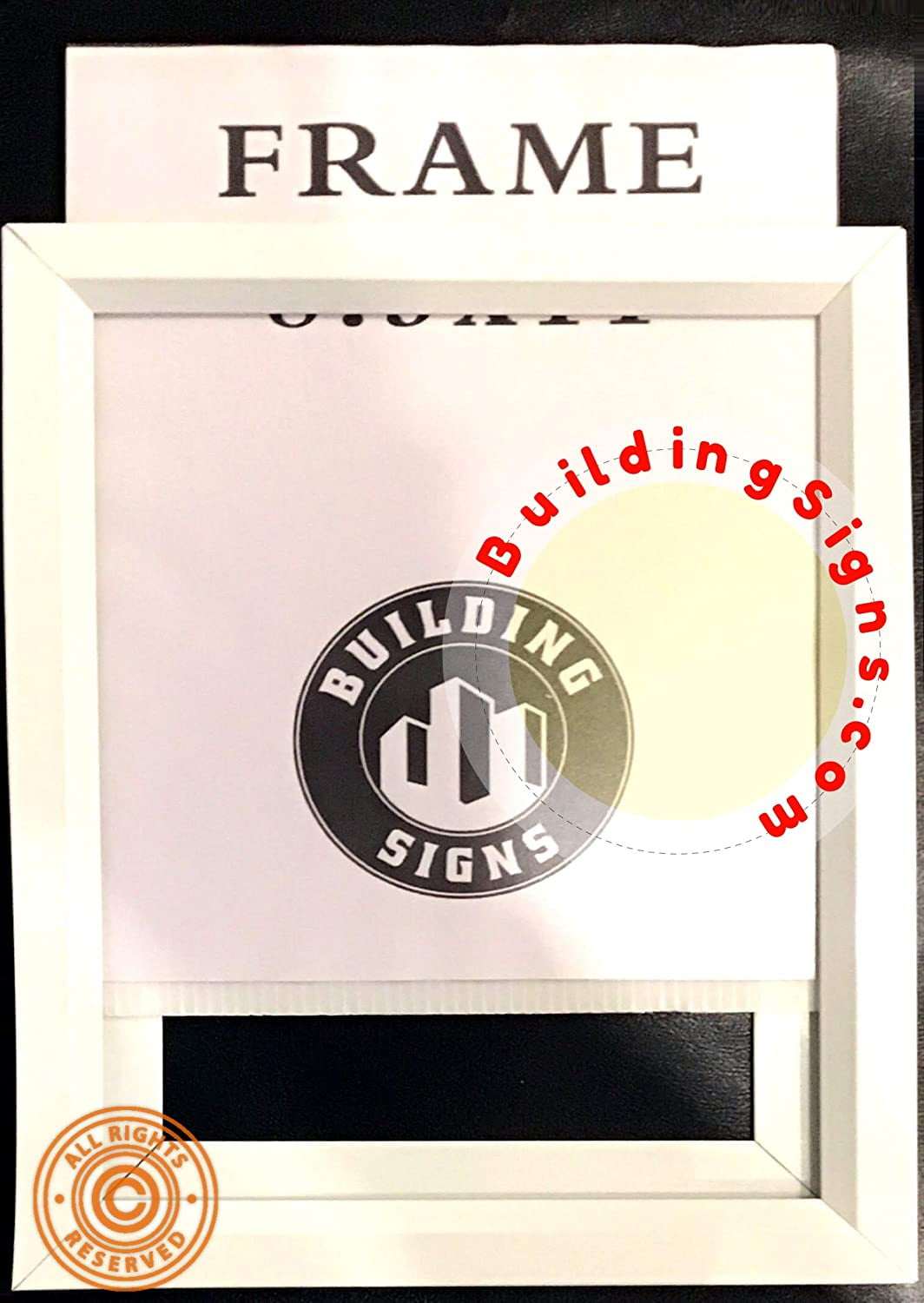 Retail Frames with Slide-in Design (White,Heavy Duty,8.5X11) (ref-2201 ...