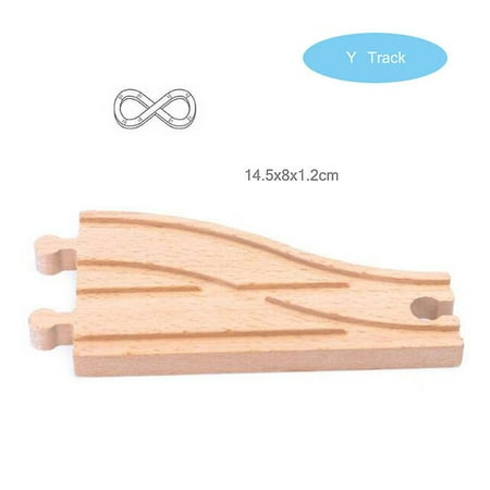 New Wooden Train Track Railway Accessories All Kinds Of Wood Track Fit ...