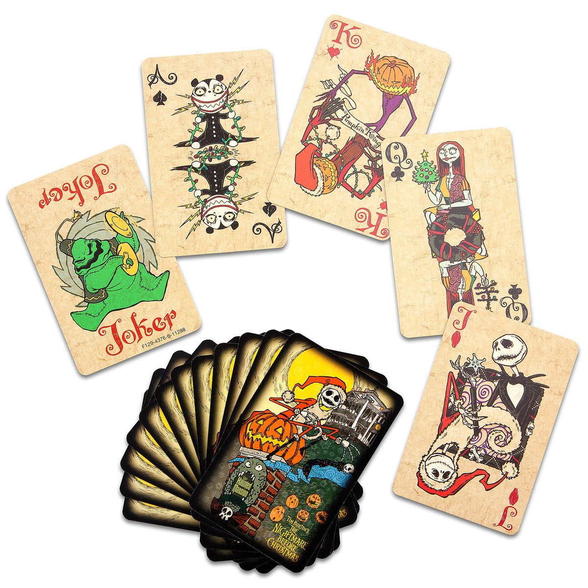 Toys & Games Nightmare Before Christmas Playing Cards Set 6 different ...