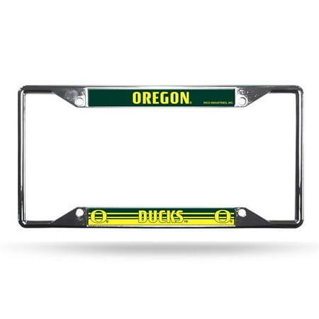 Oregon Ducks License Plate Frame Chrome EZ View | Walmart Canada