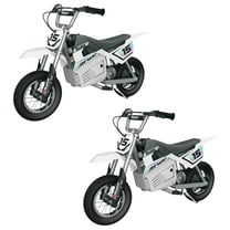 Razor MX400 Dirt Rocket 24V Electric Motocross Dirt Bike, White (2 Pack ...
