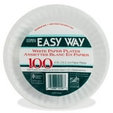 Ajm Packaging Green Label Economy Paper Plates - Microwave Safe - White ...