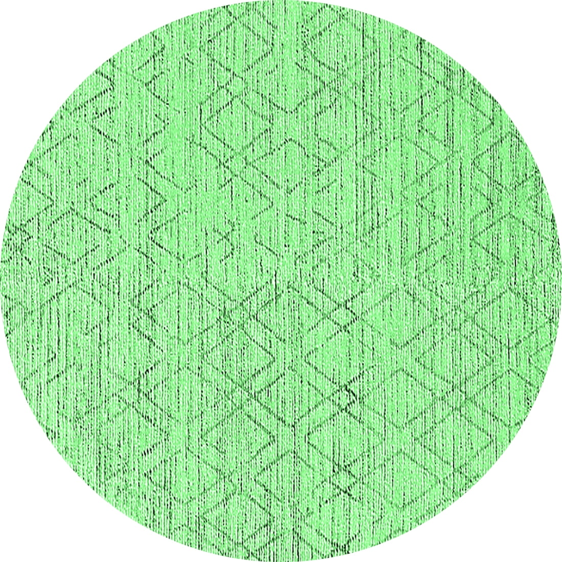 Ahgly Company Indoor Round Solid Emerald Green Modern Area Rugs, 7 ...