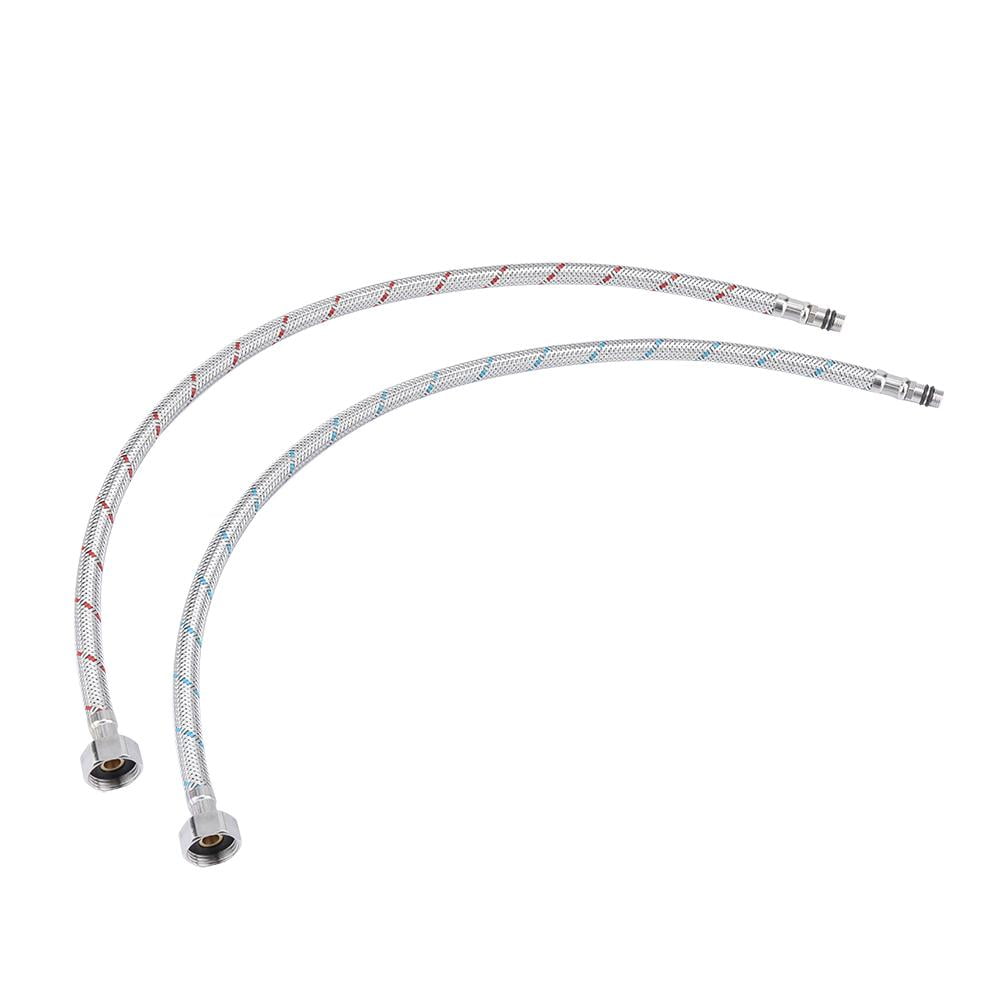 Tebru Water Supply Hose, Stainless Supply Hose, 2Pcs Stainless Steel ...